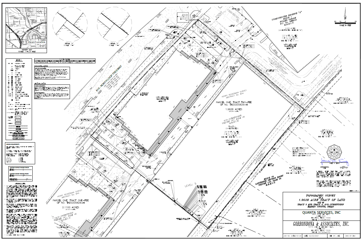A 2.11 ACRES OF LAND BEING TRACTS 2 & 3 OUT OF 610-SUBDIVISION